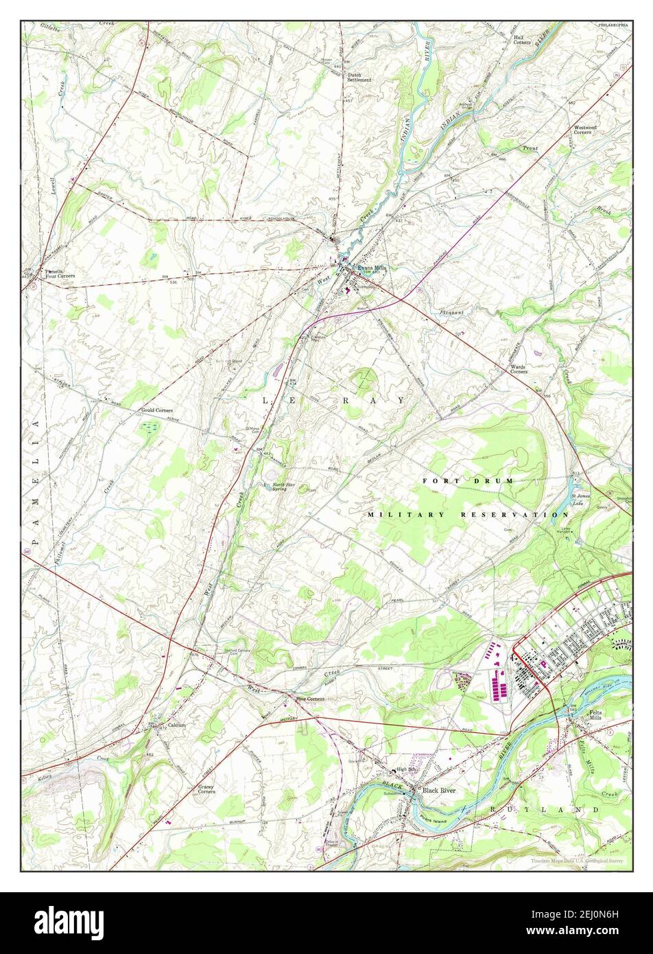 Black River, New York, map 1958, 1:24000, United States of America by ...