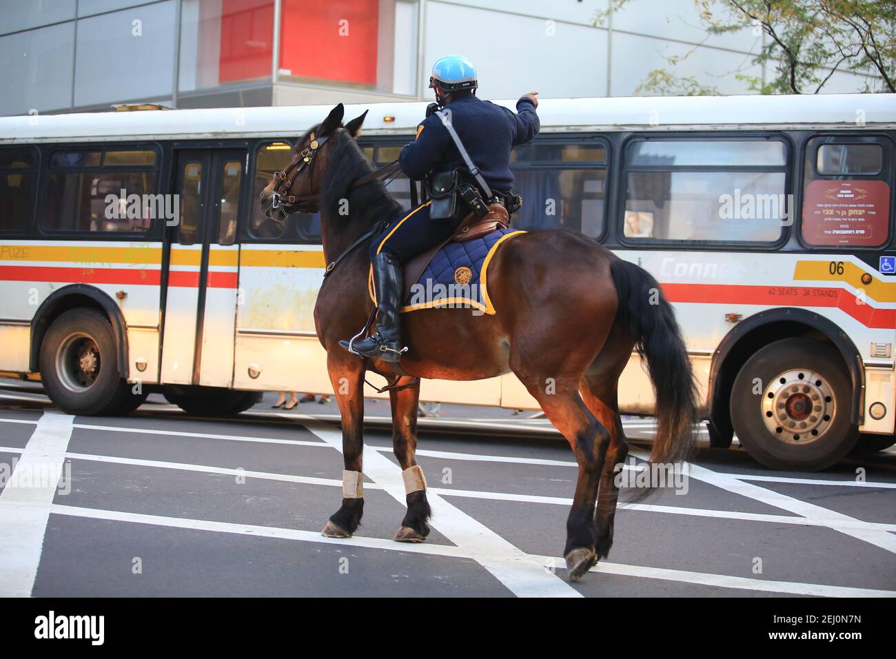 nypd horse unit patrol in New York Stock Photo - Alamy