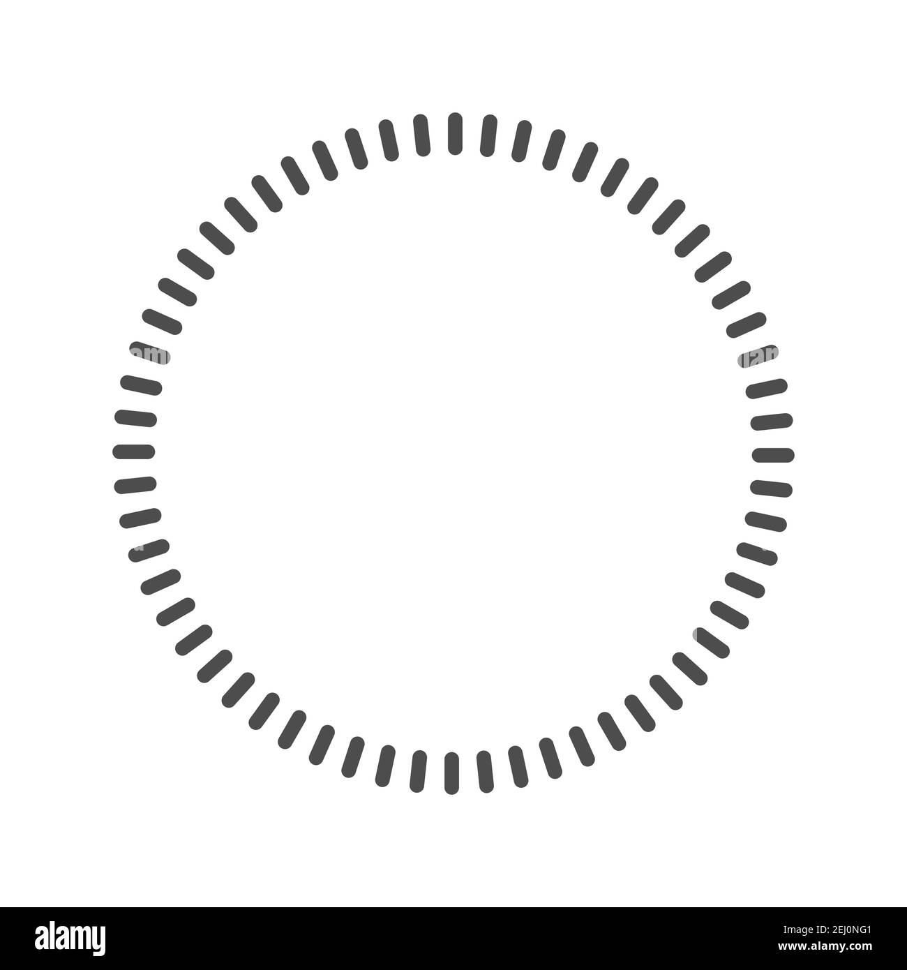 ring of short lines. Vector illustration for design. Flat style Stock ...