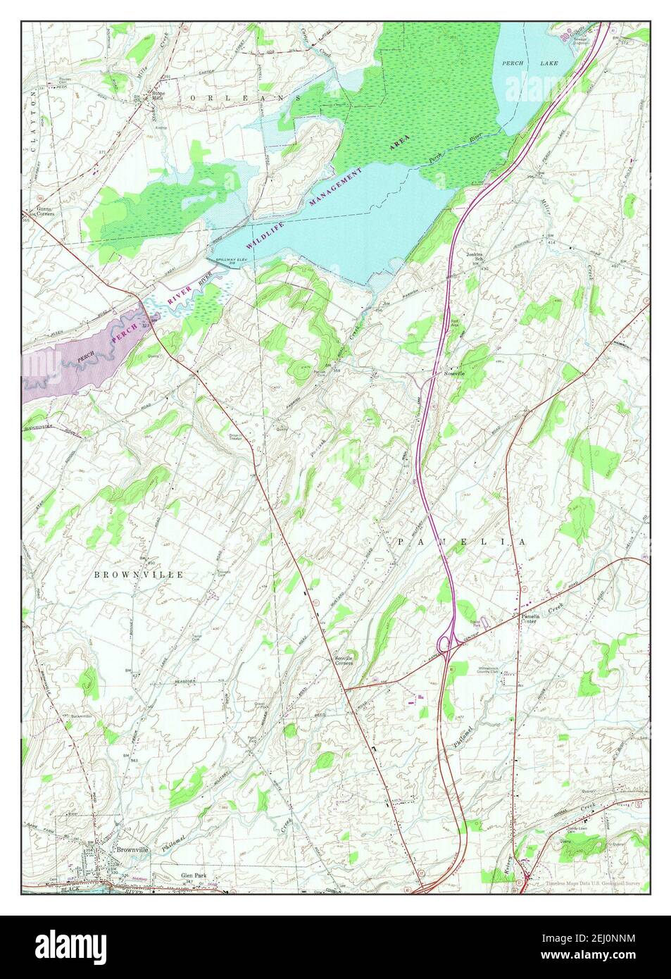 Map of brownville hi-res stock photography and images - Alamy