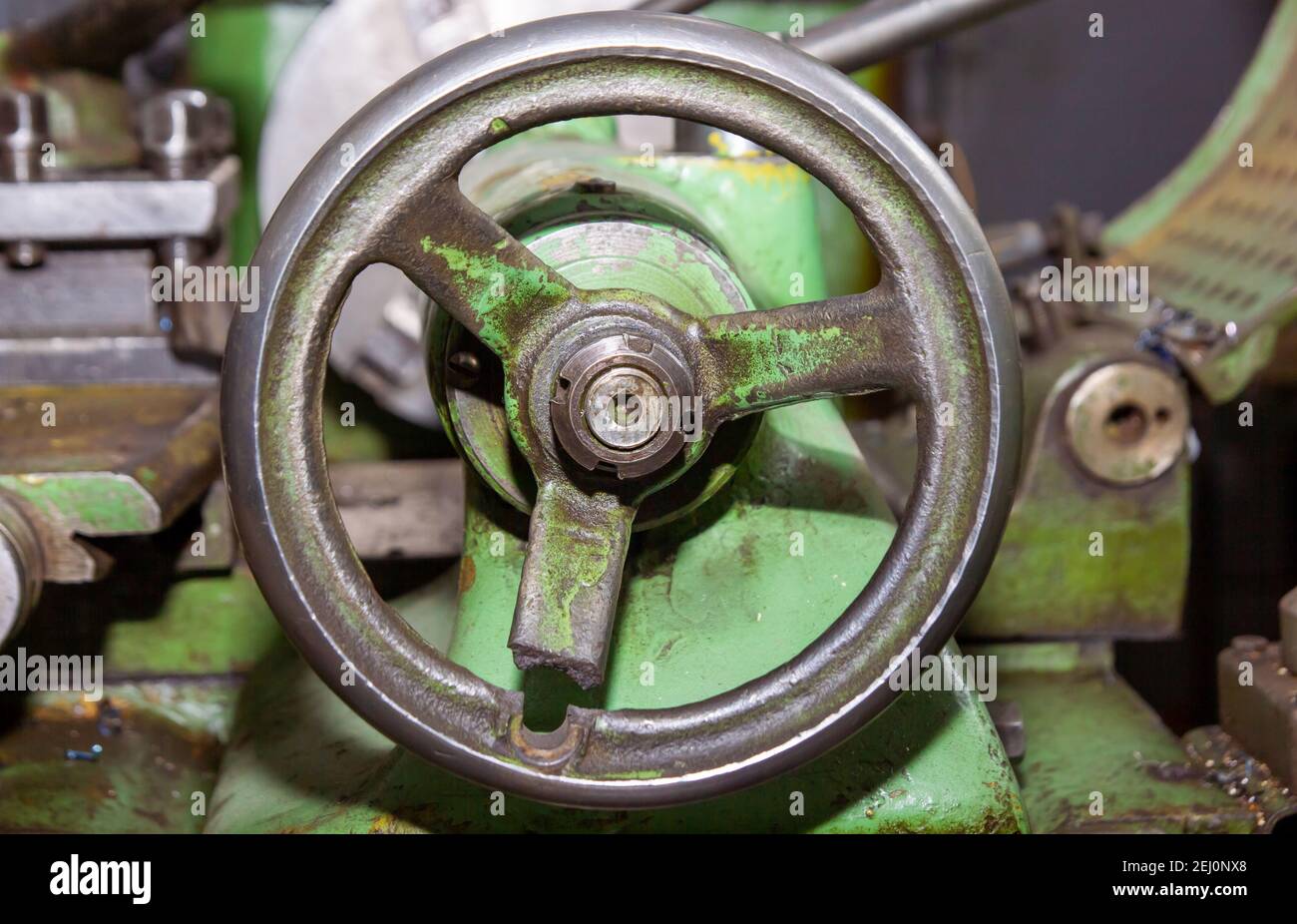 old rusty metal, detail of an old engine, close up of an machine Stock ...