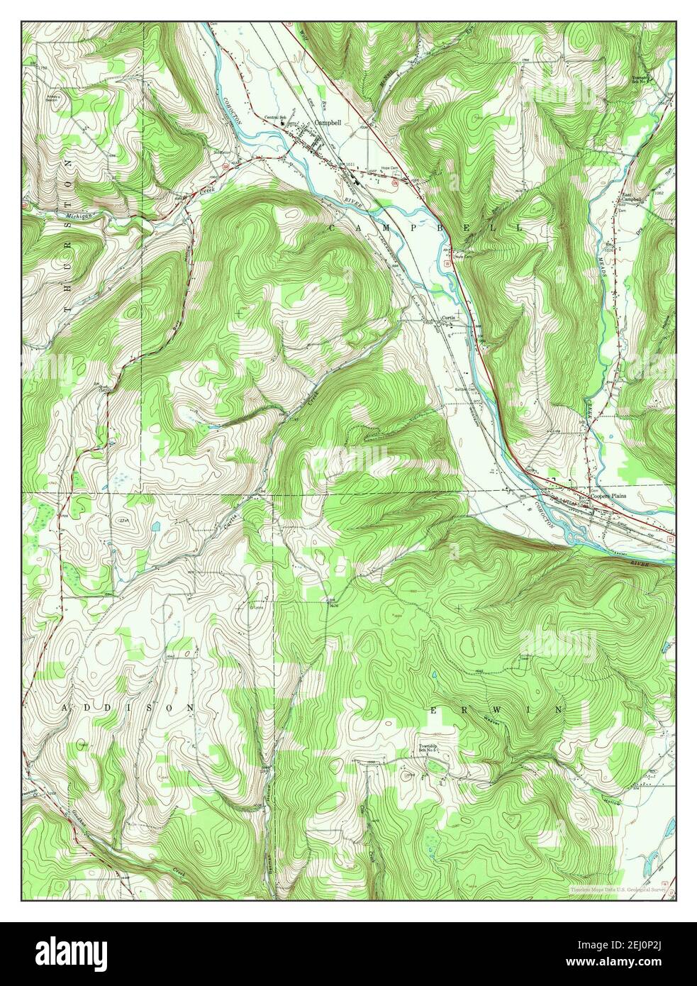 Campbell, New York, map 1953, 1:24000, United States of America by ...