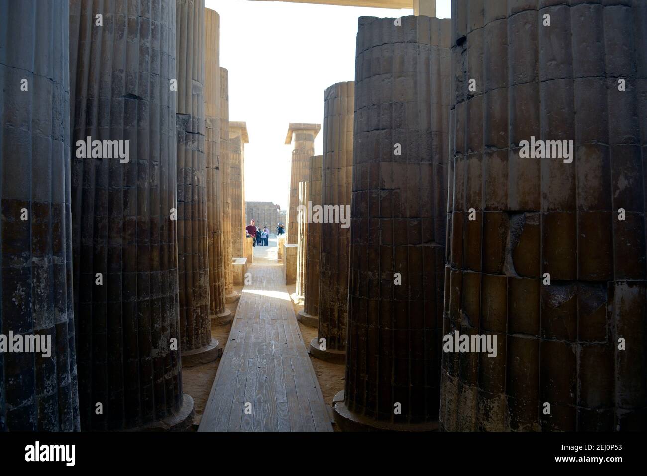 The Mortuary complex of Djoser, The mortuary Temple at the Step Pyramid of Djoser or Zoser in ...