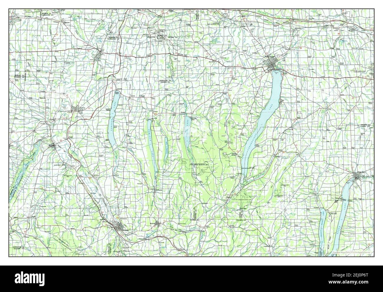 Canandaigua, New York, map 1983, 1:100000, United States of America by ...