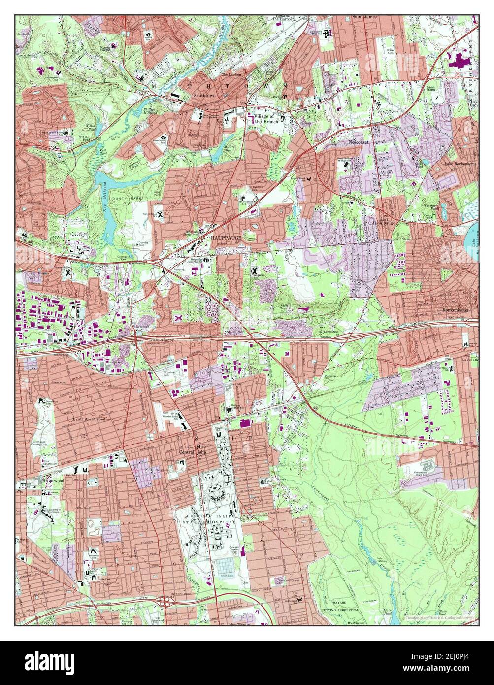 Map of central islip hi-res stock photography and images - Alamy
