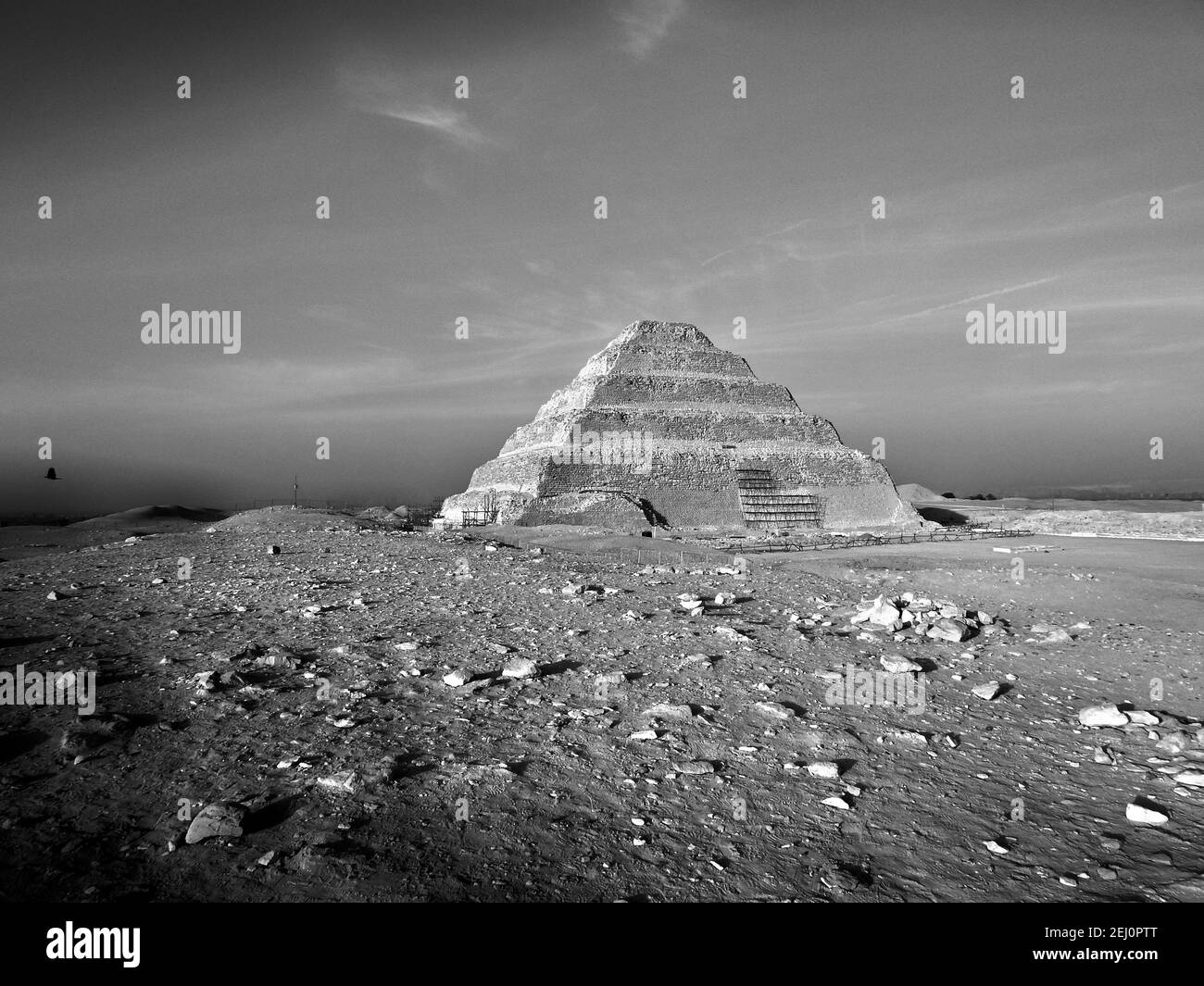 The step Pyramid of Djoser or Zoser in the Saqqara necropolis in Giza ...