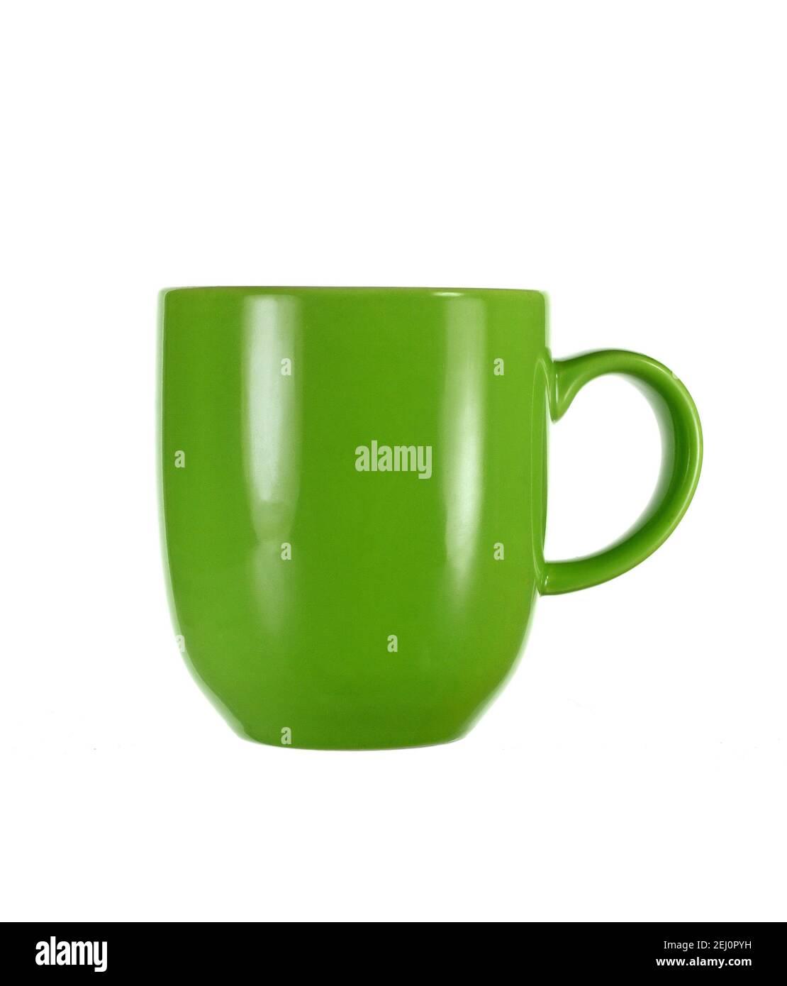 Green Empty coffee cup or coffee mug isolated on white background Stock ...