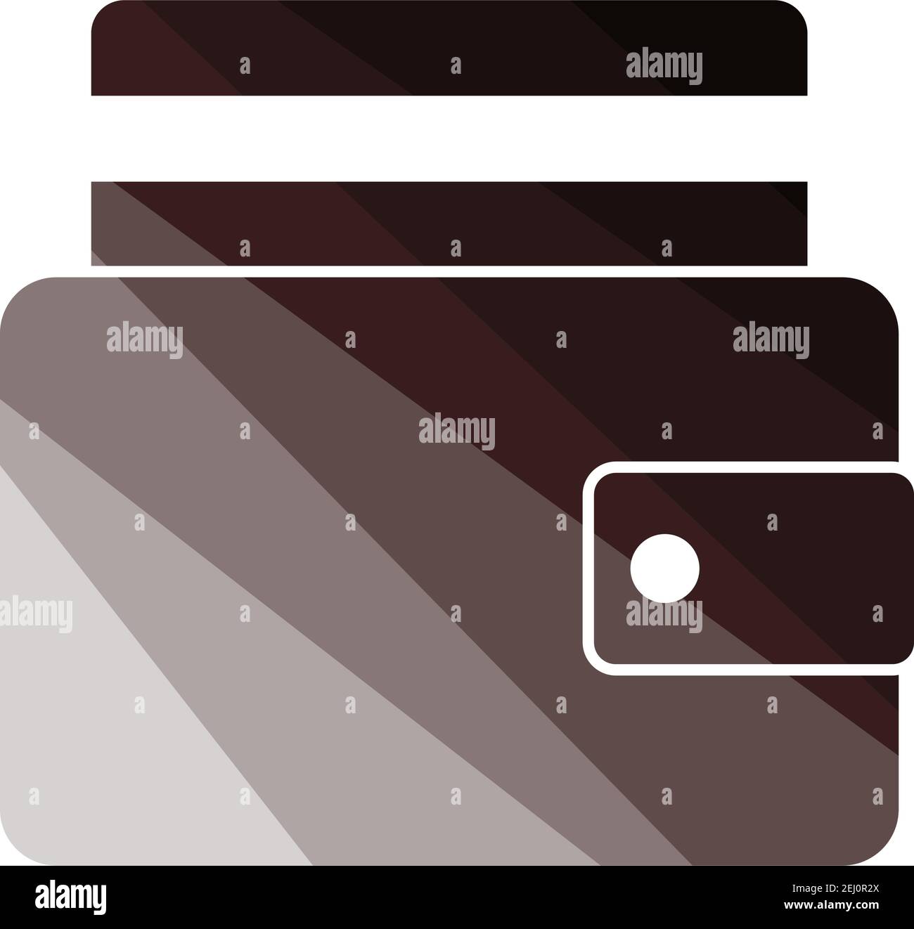 Credit Card Get Out From Purse Icon. Flat Color Ladder Design. Vector ...