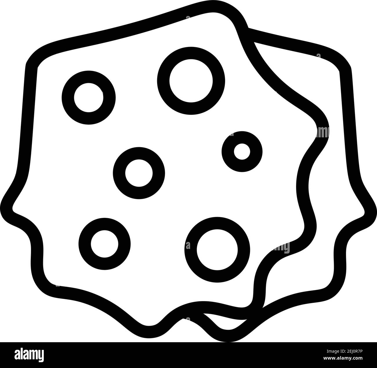 Greek pita bread icon. Outline greek pita bread vector icon for web ...