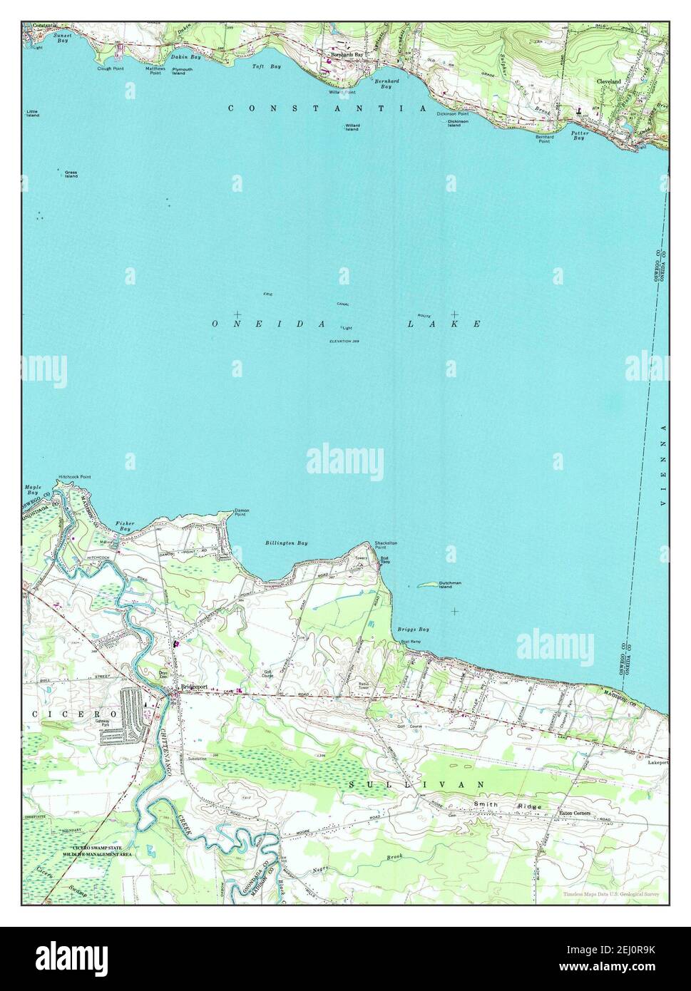 Cleveland, New York, map 1973, 1:24000, United States of America by ...
