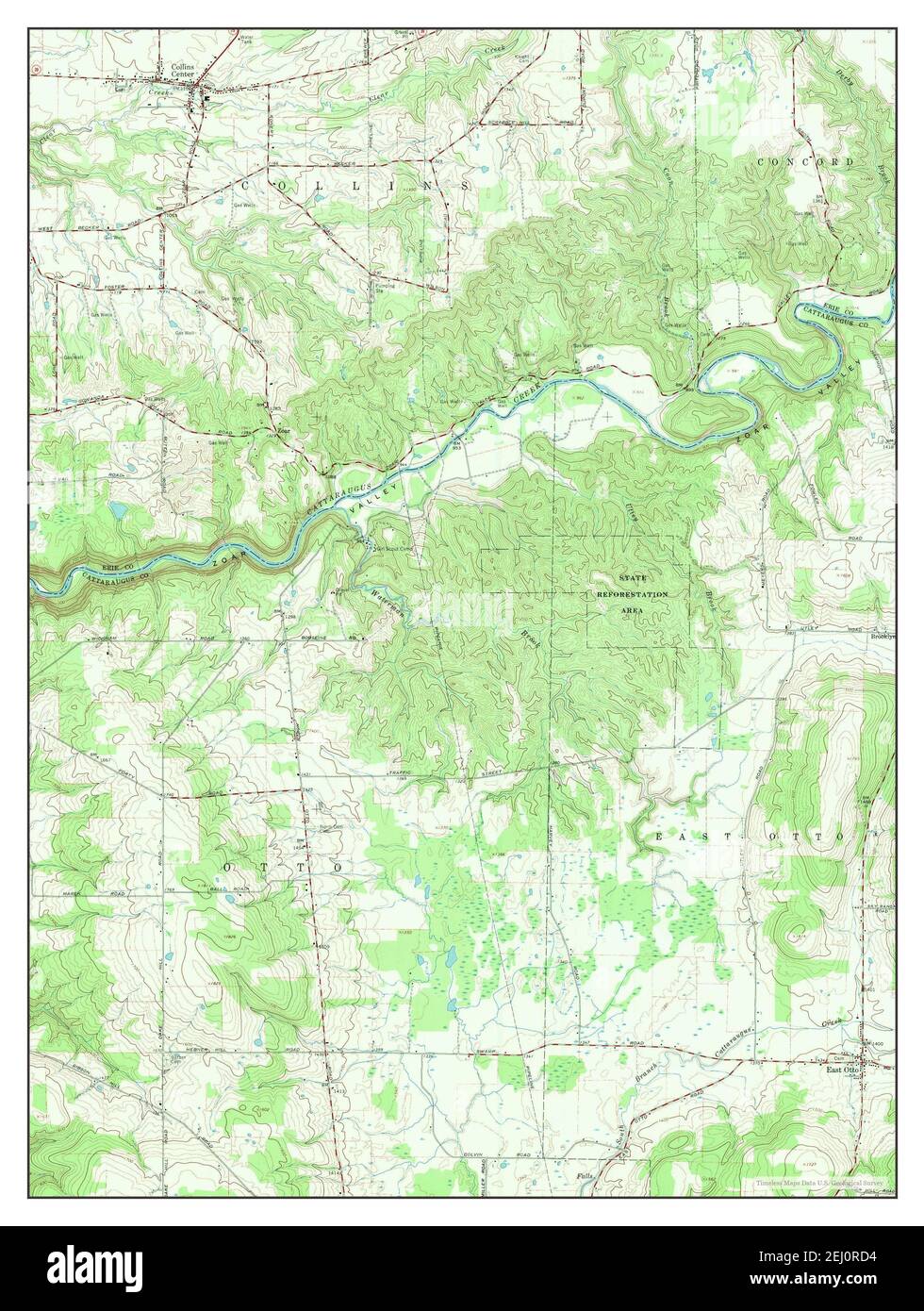 Collins Center, New York, map 1963, 1:24000, United States of America ...