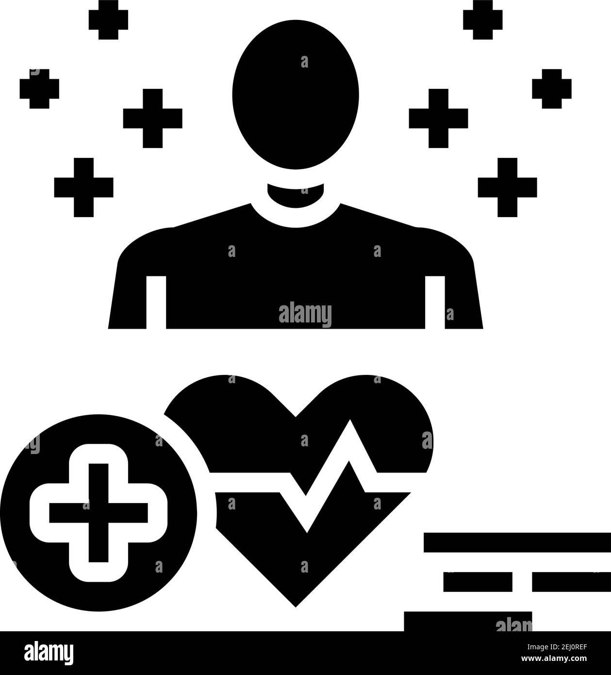medical expert glyph icon vector illustration Stock Vector Image & Art ...
