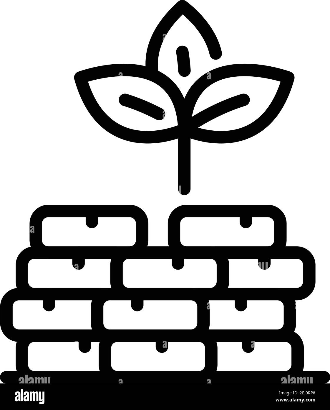 Money grow icon. Outline money grow vector icon for web design isolated ...