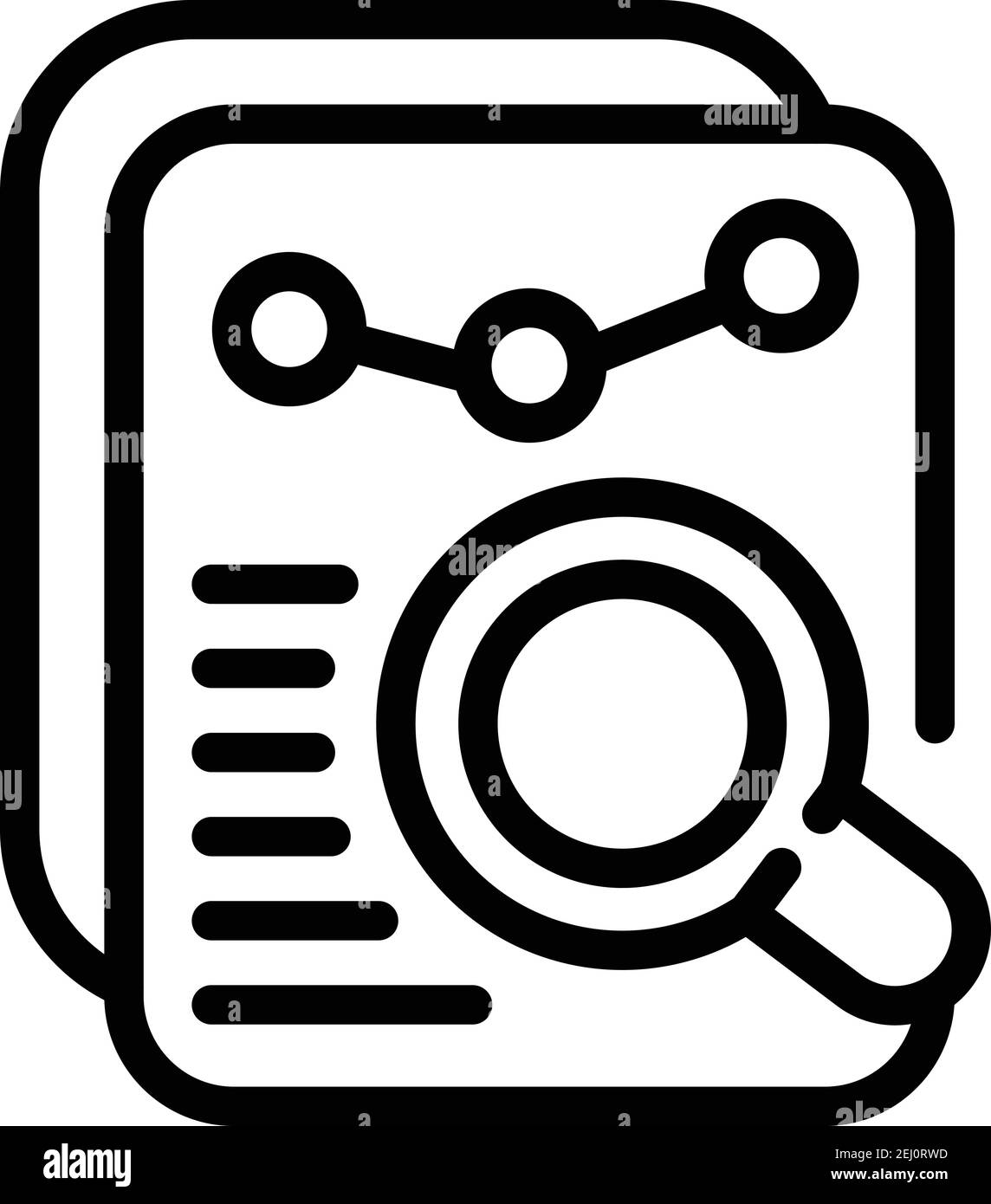 Global market forecast icon. Outline global market forecast vector icon ...