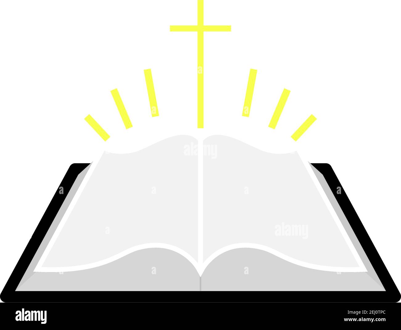 Flat Open Bible Clip Art