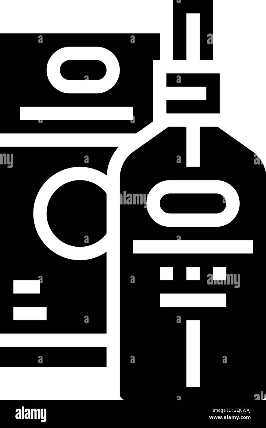 Essential oil glyph icon Stock Vector Images - Alamy