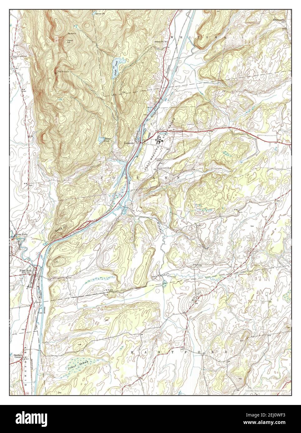 Map of fort ann new york hi-res stock photography and images - Alamy