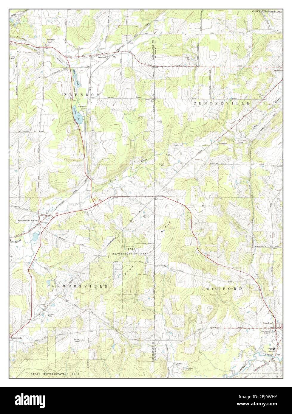 Freedom, New York, map 1963, 1:24000, United States of America by ...