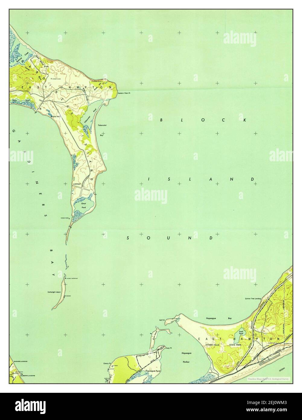 Gardiners island map hi-res stock photography and images - Alamy