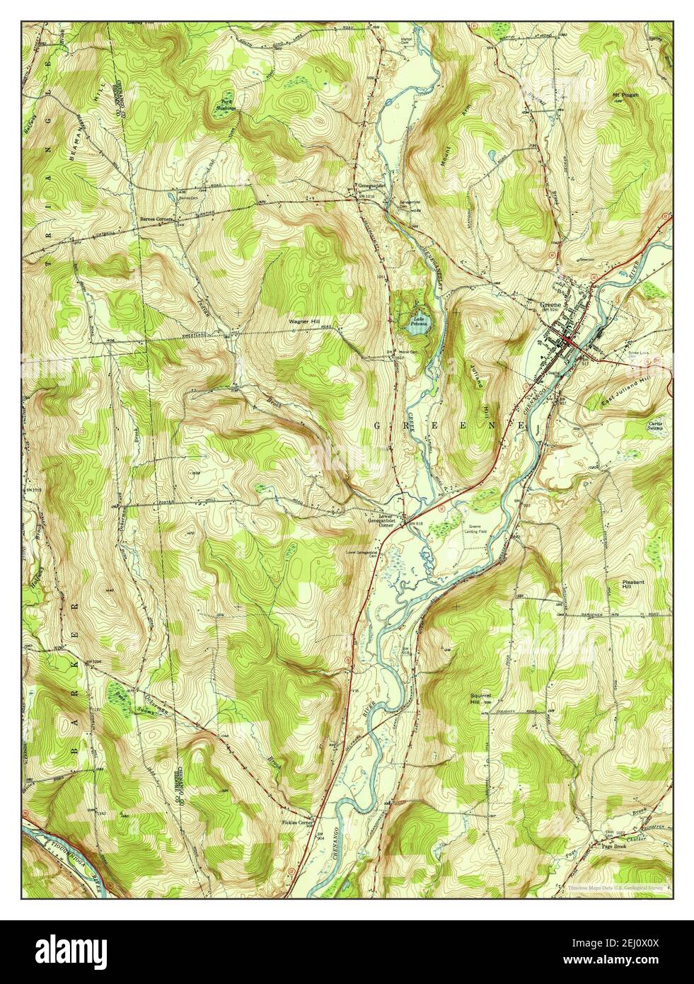 Greene, New York, map 1950, 1:24000, United States of America by ...