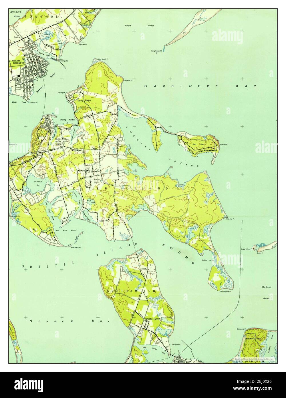 Greenport, New York, map 1947, 1:24000, United States of America by ...