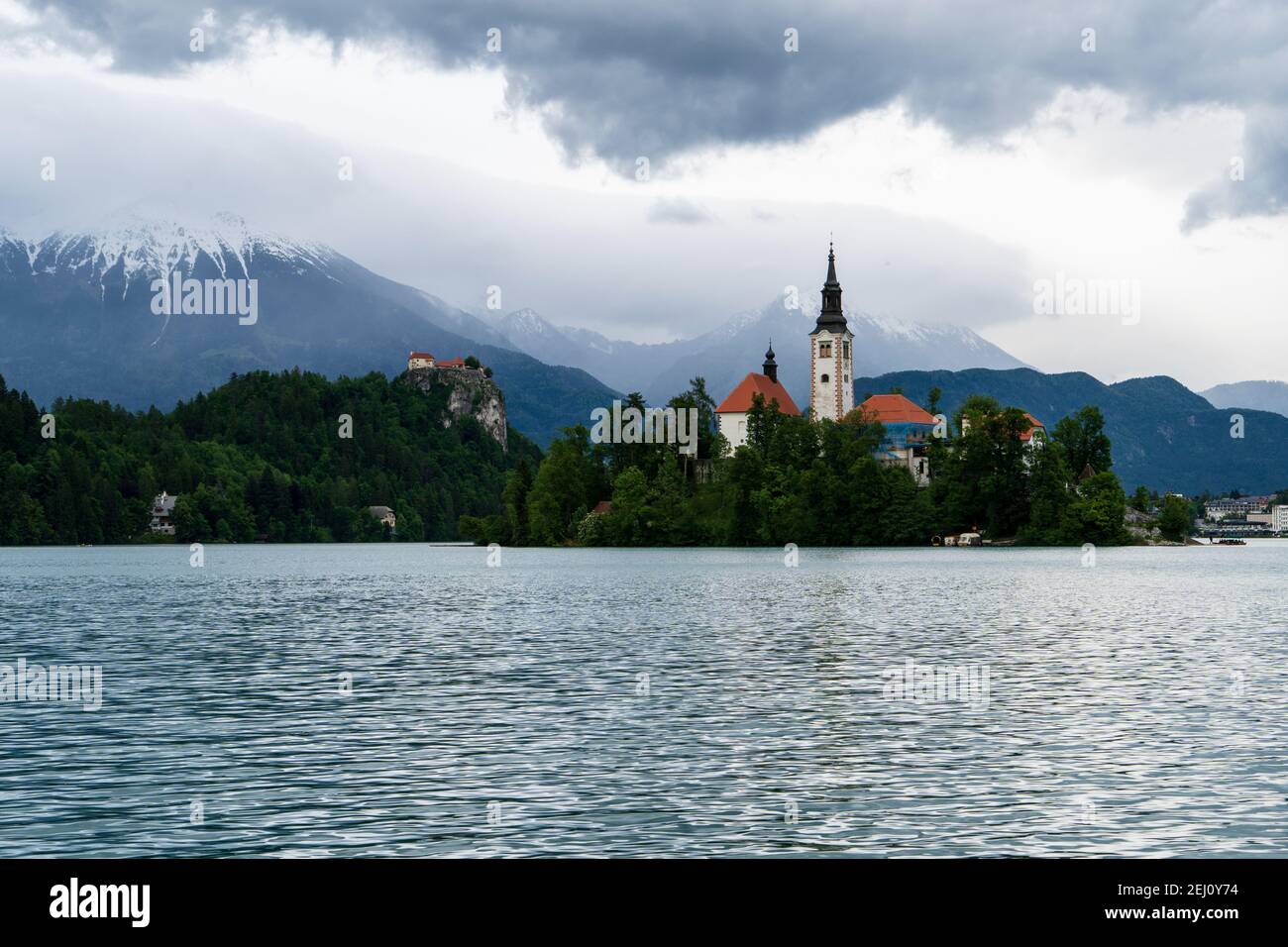 Beautiful landscape bled lake in hi-res stock photography and images ...