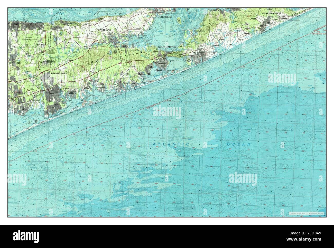 Long island road map Cut Out Stock Images & Pictures - Alamy