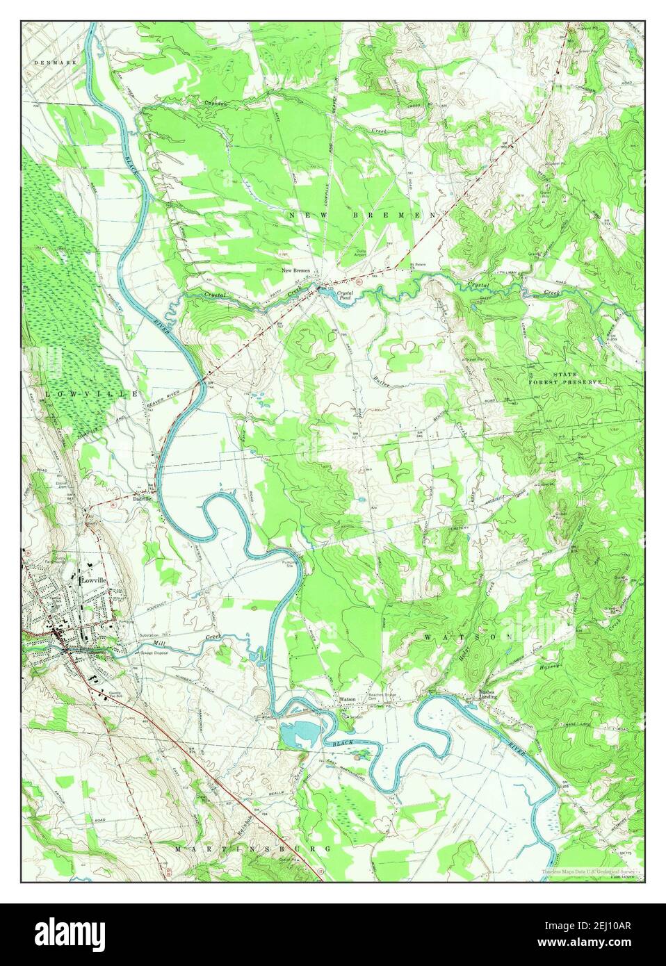 Map of lowville hi-res stock photography and images - Alamy