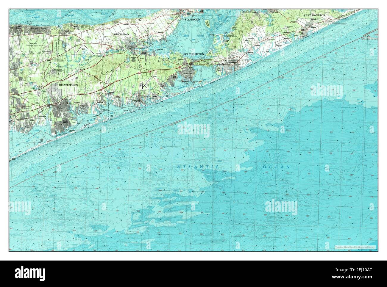 Long island road map Cut Out Stock Images & Pictures - Alamy