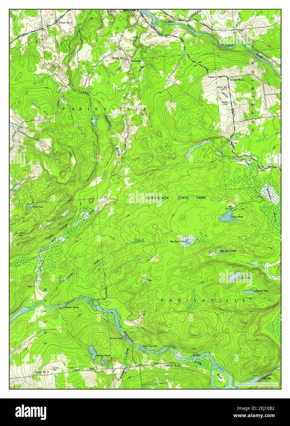 Long Bow, New York, map 1942, 1:24000, United States of America by ...