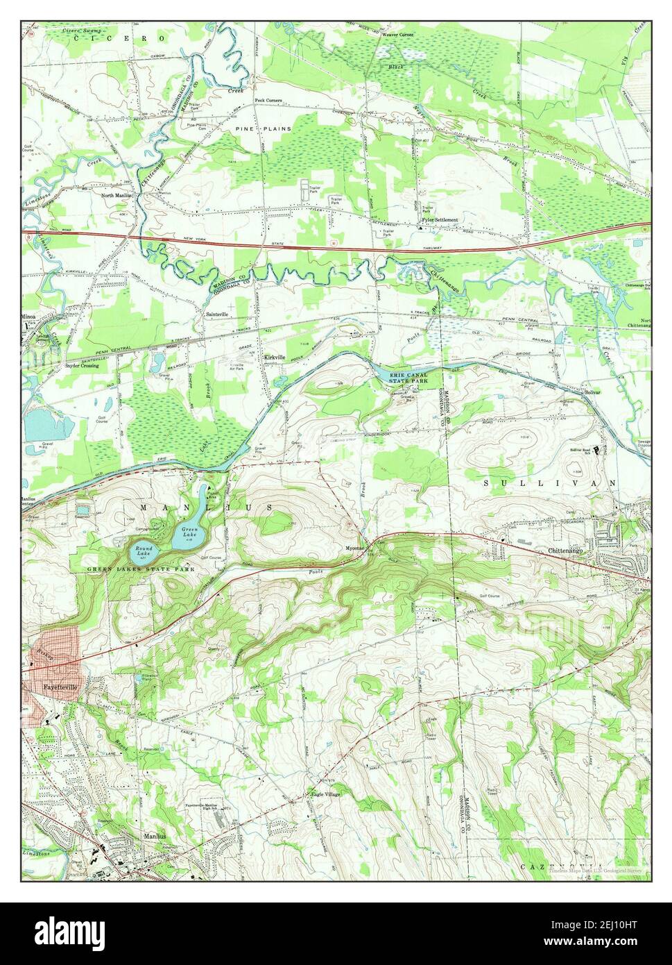 Manlius, New York, map 1973, 1:24000, United States of America by ...