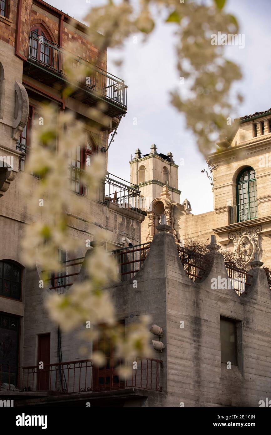 Daytime view of the historic skyline of downtown Riverside, California ...
