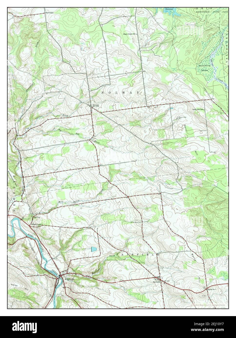 Map of middleville hi-res stock photography and images - Alamy