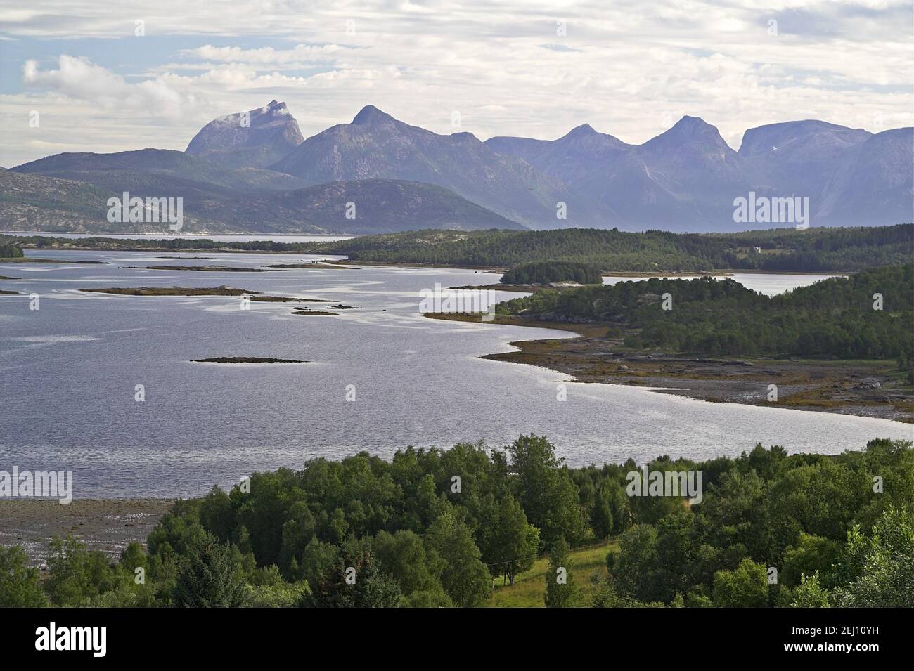 Typical fjord landscape with small islands hi-res stock photography and ...