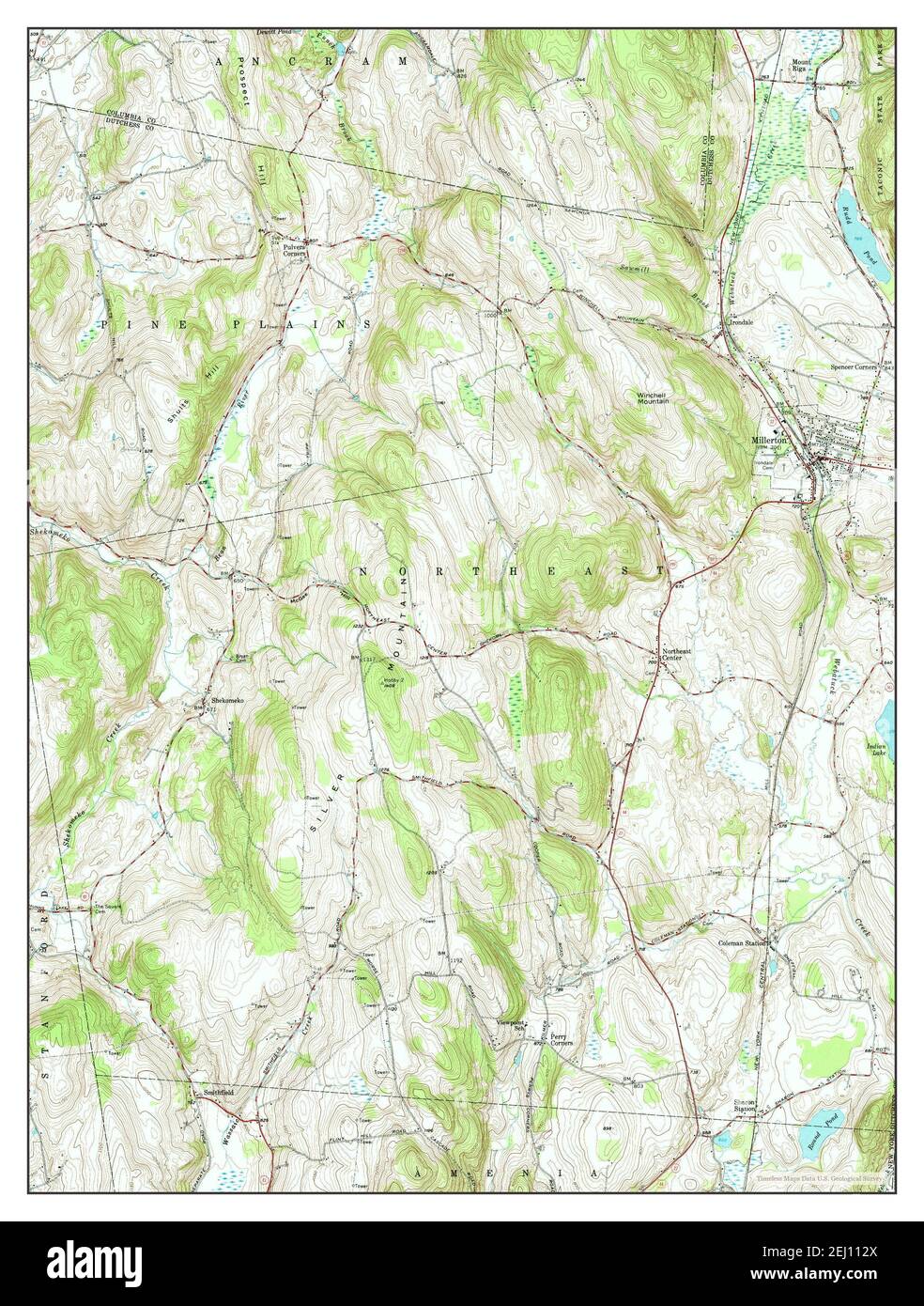 Millerton, New York, map 1955, 1:24000, United States of America by ...