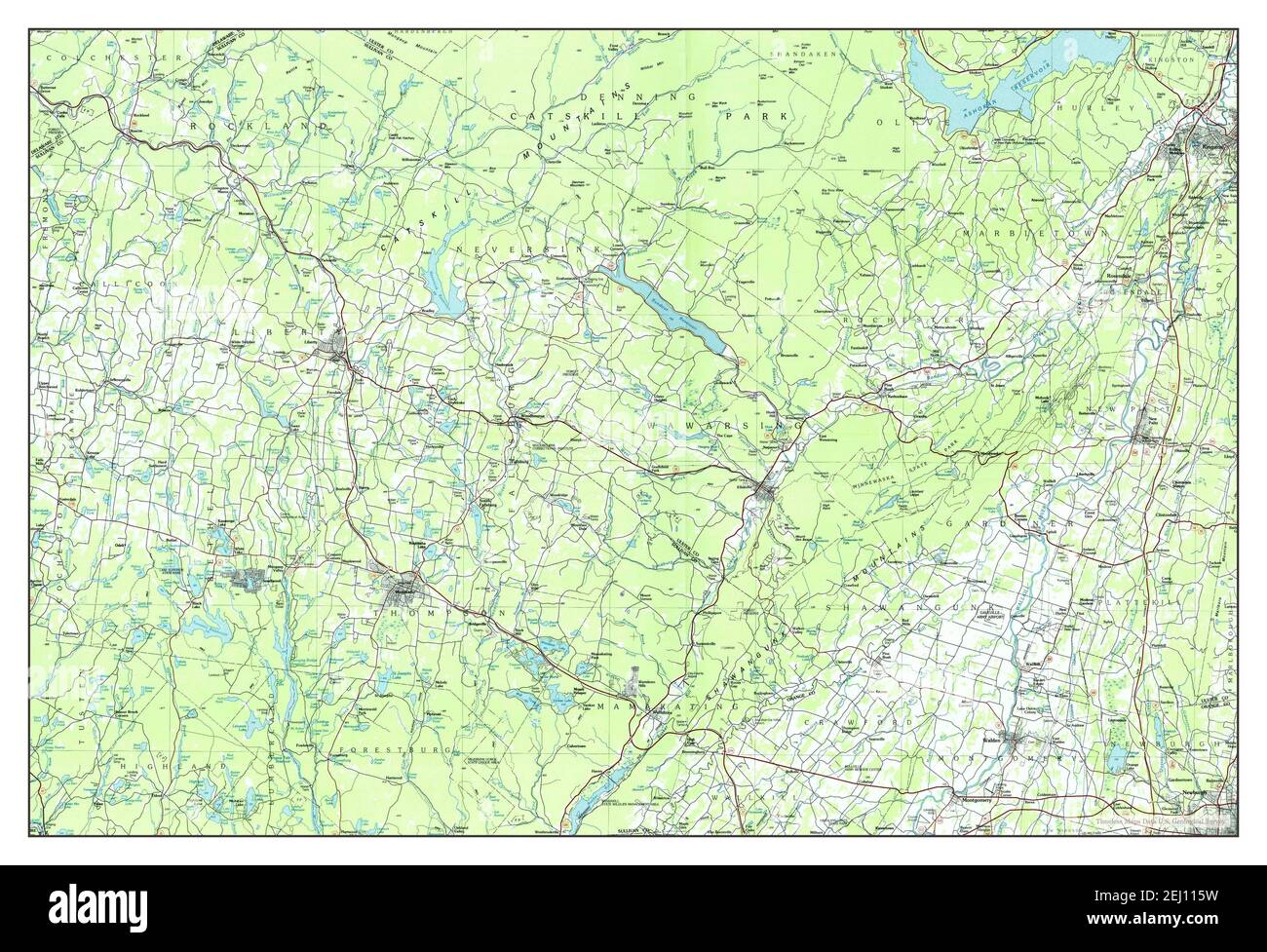 Map of monticello new york hi-res stock photography and images - Alamy