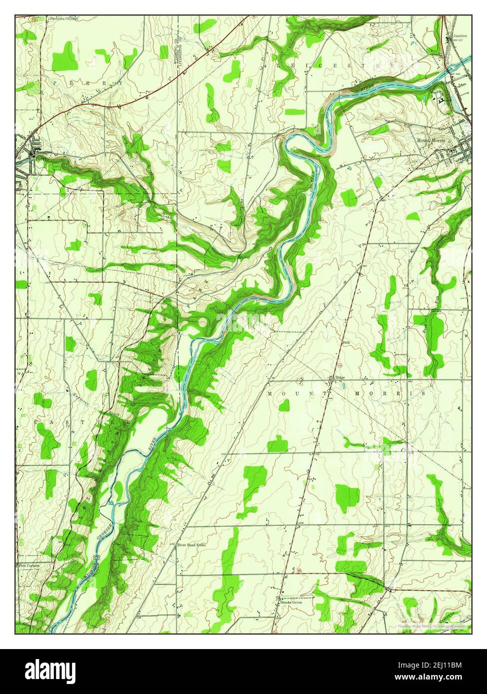 Map of mount morris new york hi-res stock photography and images - Alamy