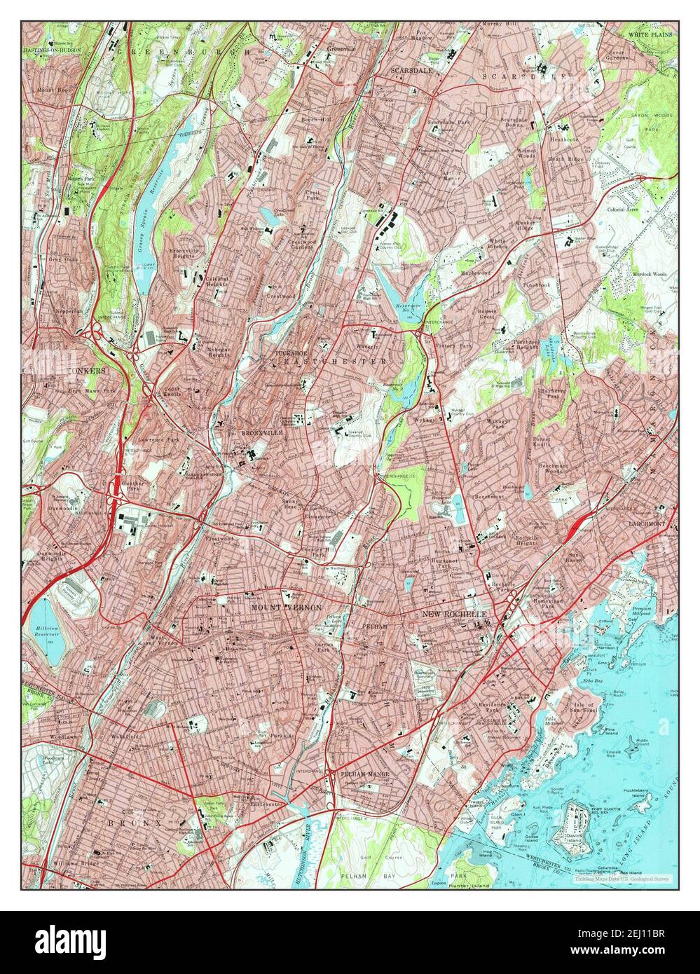 Mount Vernon, New York, map 1966, 1:24000, United States of America by ...