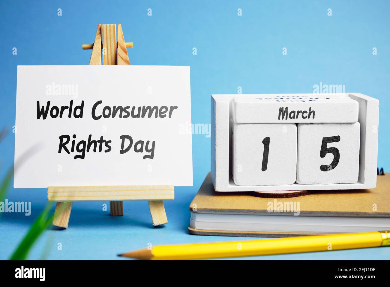 World Consumer Rights Day of Spring month calendar 15 march Stock Photo ...