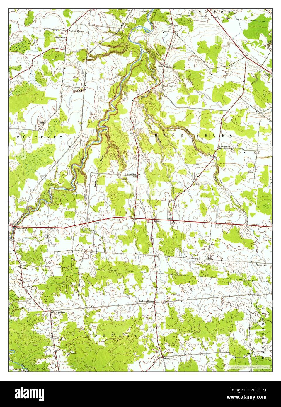 New Boston, New York, map 1943, 1:24000, United States of America by ...