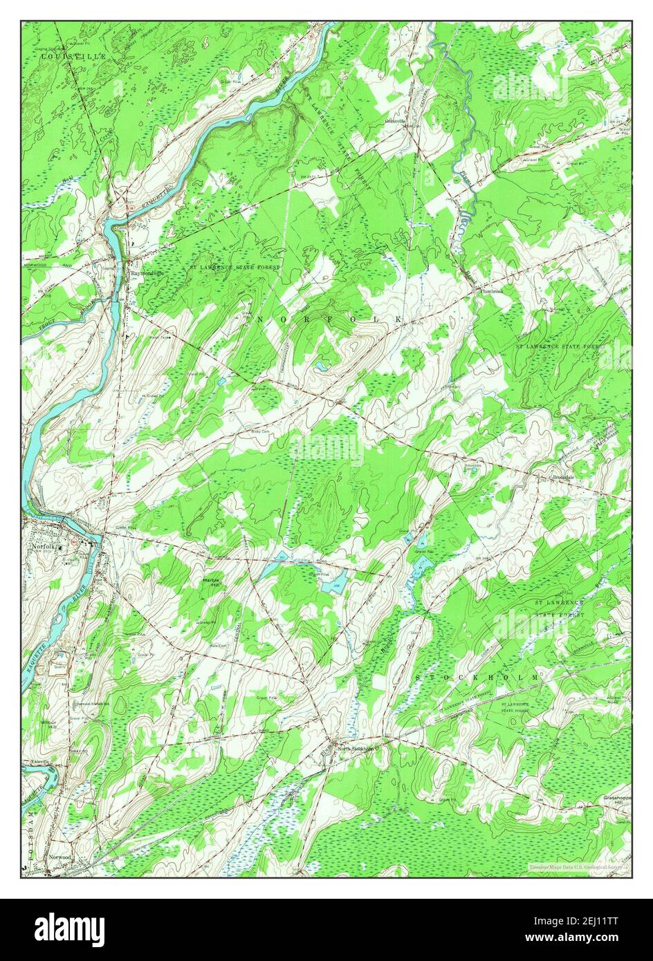 Norfolk, New York, map 1964, 1:24000, United States of America by ...