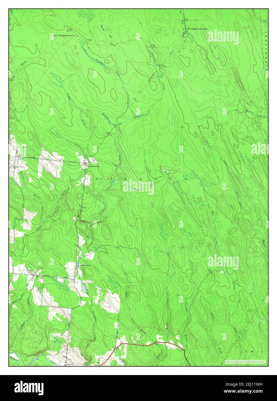 Map of osceola Cut Out Stock Images & Pictures - Alamy