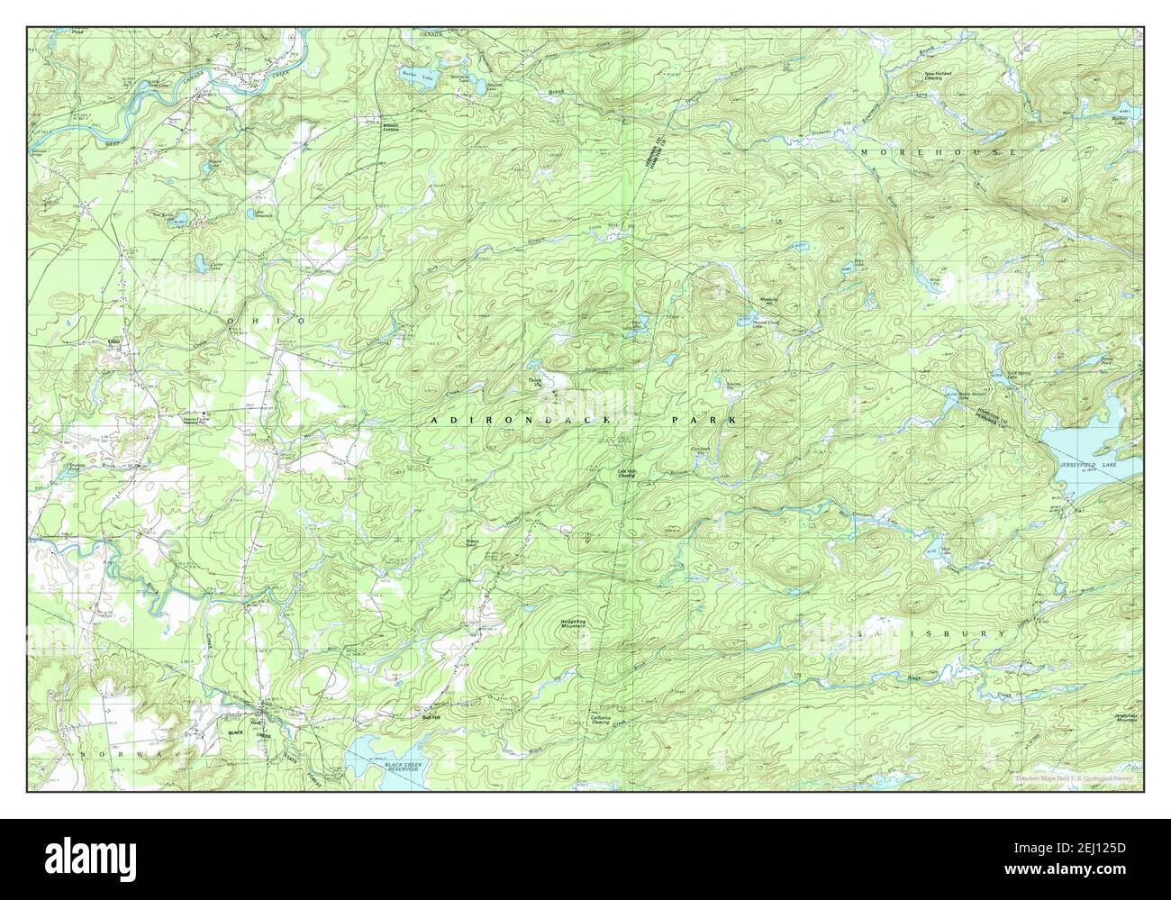 Ohio, New York, map 1989, 1:25000, United States of America by Timeless ...