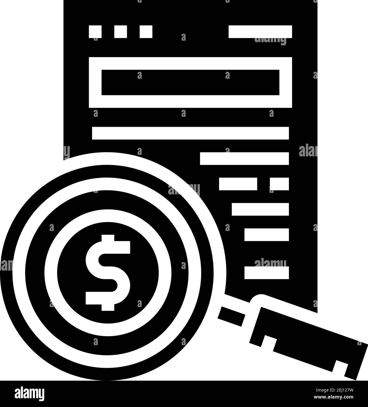 credit money glyph icon vector illustration Stock Vector Image & Art ...