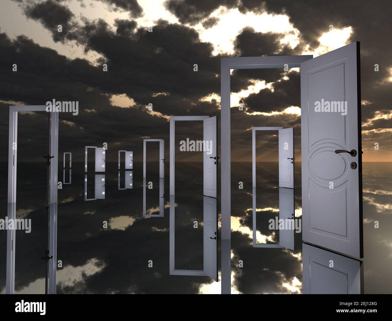 Multiple choice doors hi-res stock photography and images - Alamy