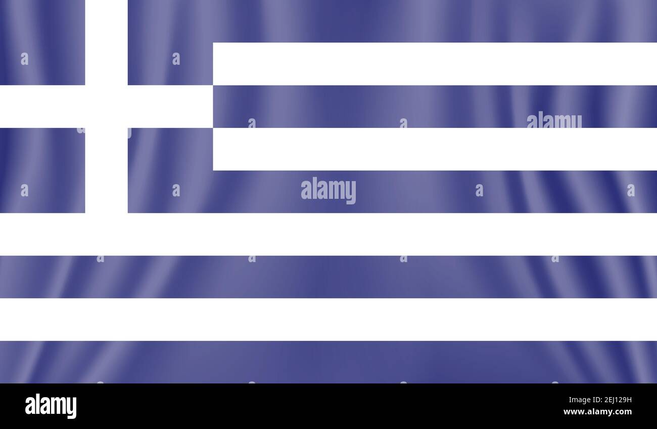 Greece flag with waving grunge texture. Vector background Stock Vector ...
