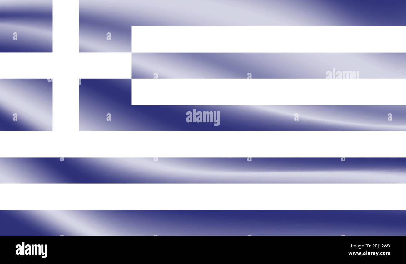 Greece flag with waving grunge texture. Vector background Stock Vector ...