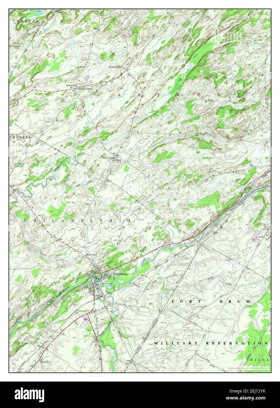 Philadelphia road map Cut Out Stock Images & Pictures - Alamy