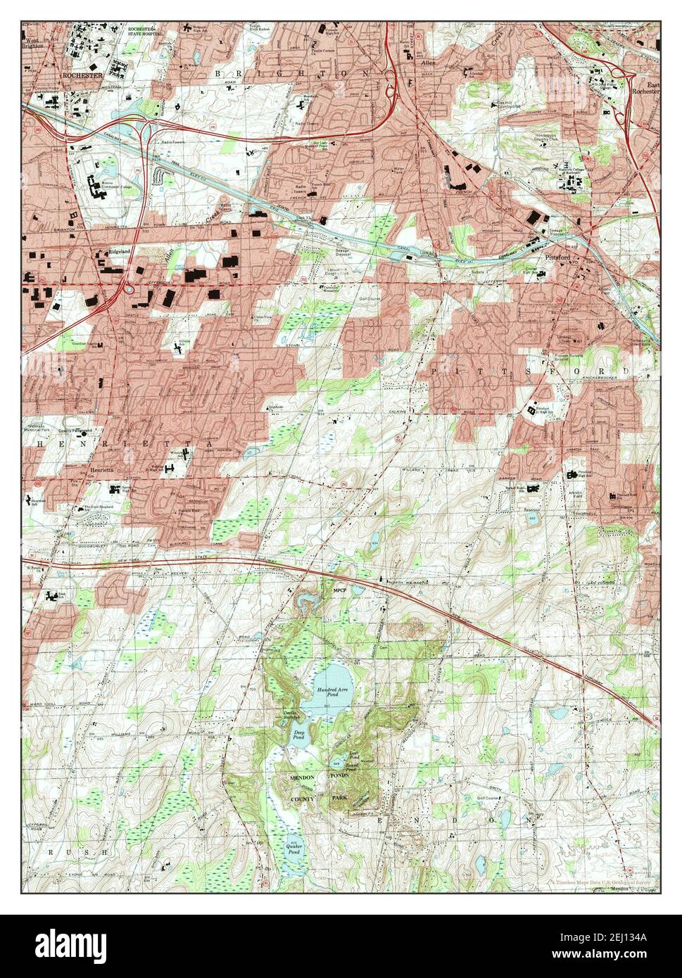 Pittsford, New York, map 1994, 1:24000, United States of America by ...