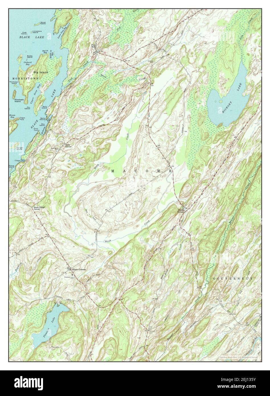 Pope Mills, New York, map 1961, 1:24000, United States of America by ...